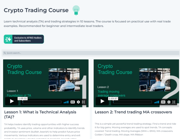 Cryptocurrency Trading Course - altFINS