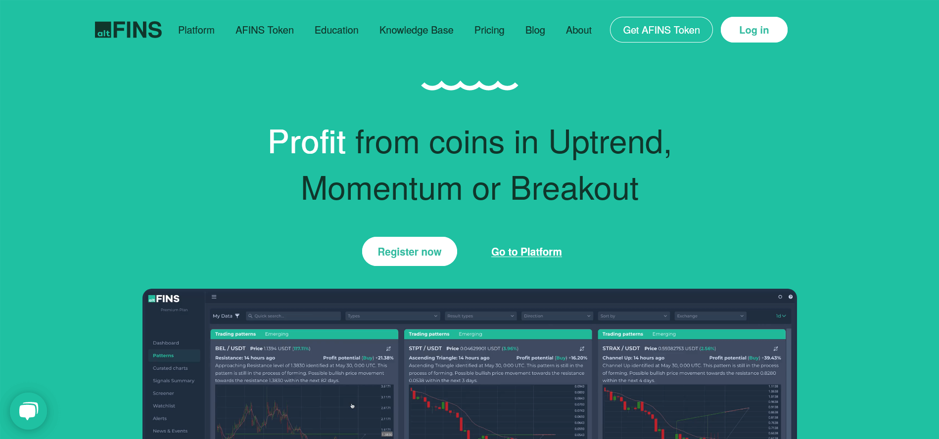 Crypto API Technical Analysis - Trade Setups | altFINS