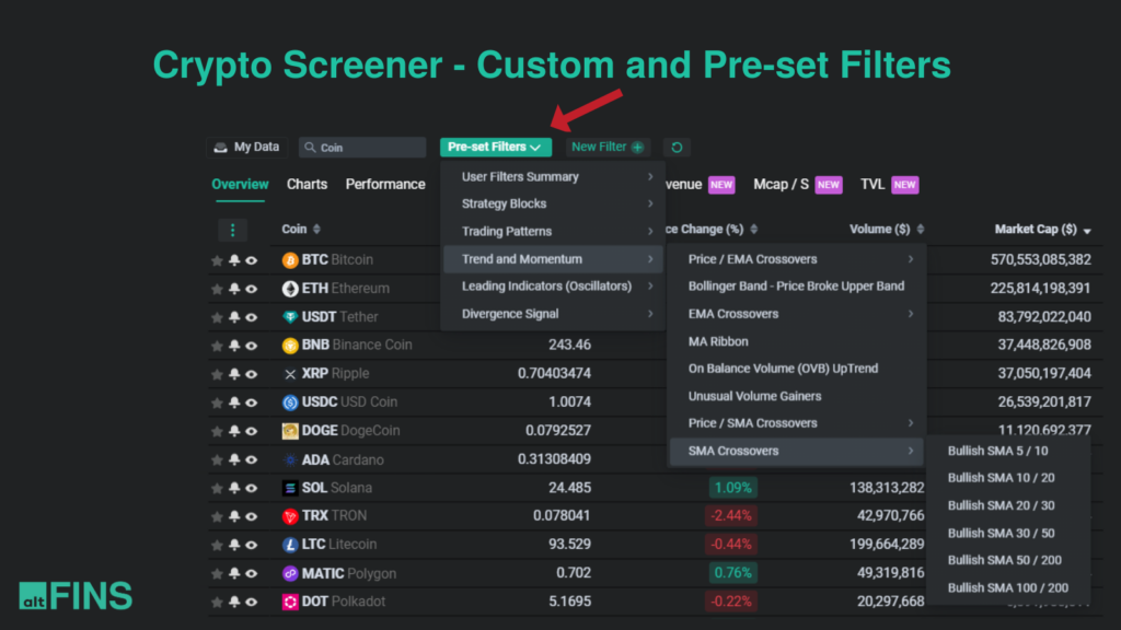 Discover the New Features of altFINS Platform! - altFINS
